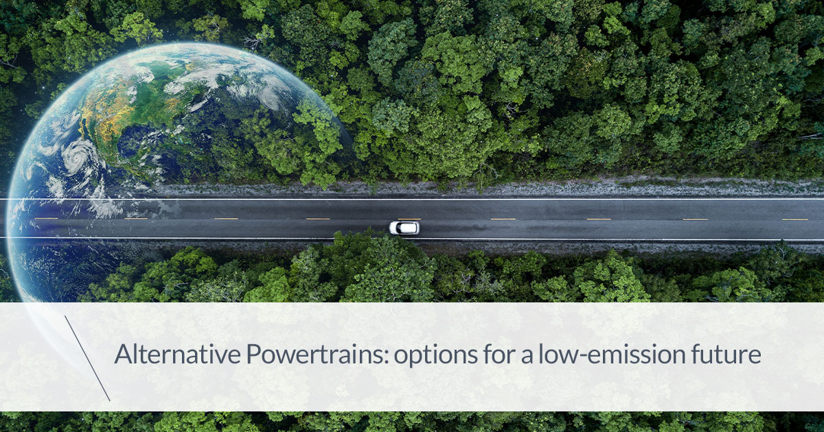 Alternative powertrains: options for a low-emission future