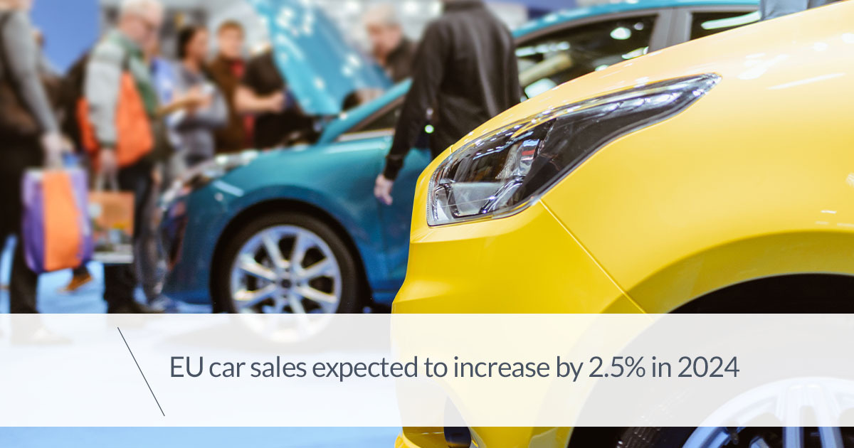 EU car sales expected to increase by 2.5% in 2024